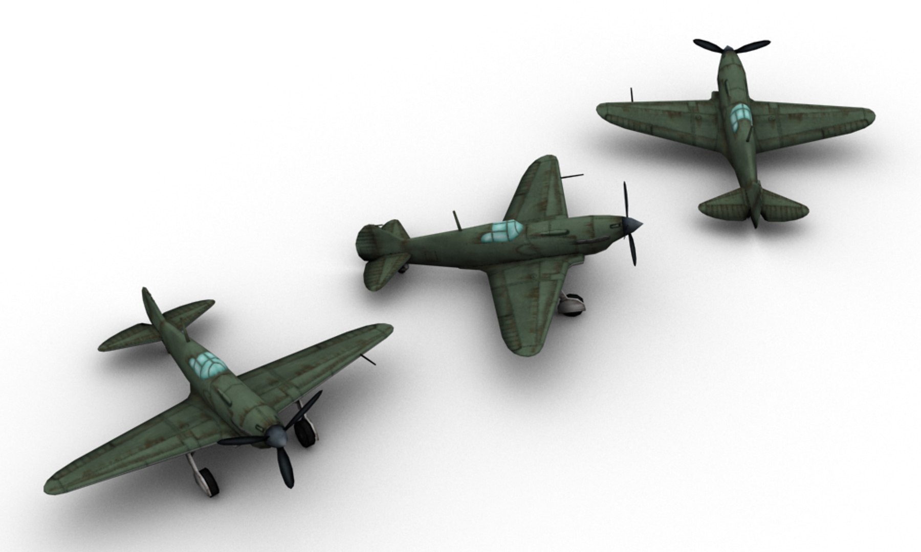 Wwii Lavochkin Lagg-3 3D Model - TurboSquid 1330051