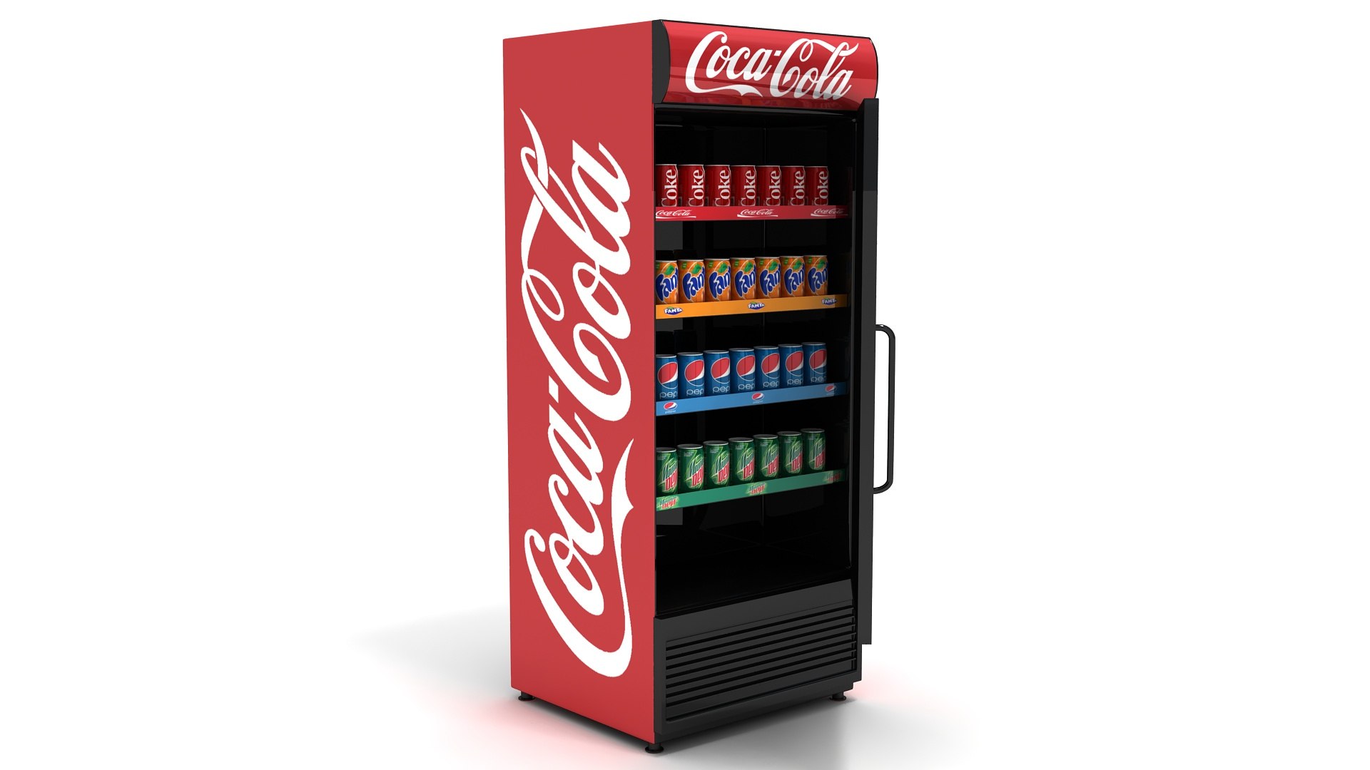 3D Coca-Cola Refrigerator Display - TurboSquid 2106521