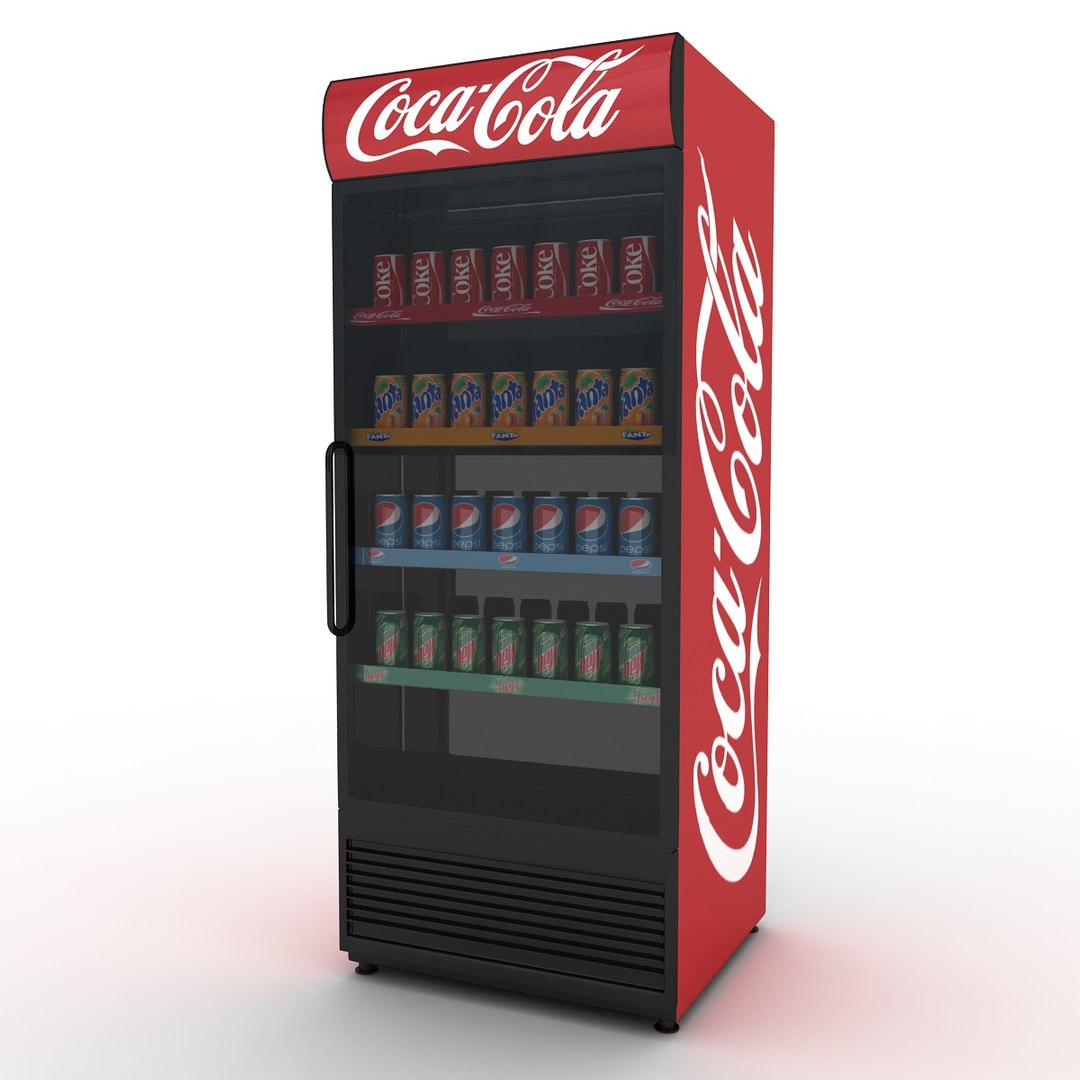 3D Coca-Cola Refrigerator Display - TurboSquid 2106521