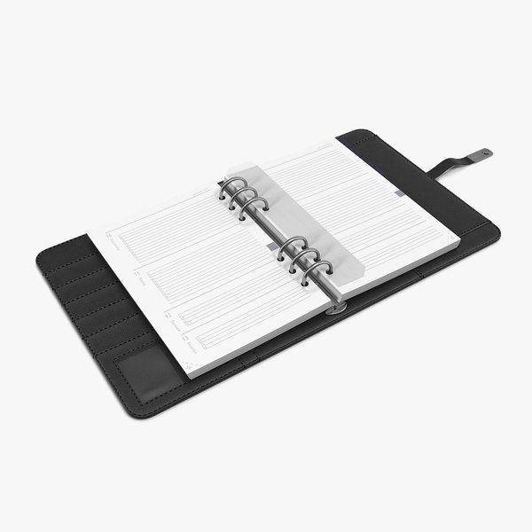 3D open weekly organizer red - TurboSquid 1292843