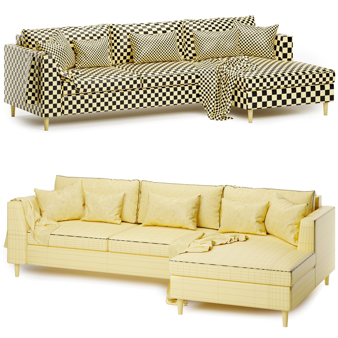 Avondale Sectional Sofa 3D - TurboSquid 2319412