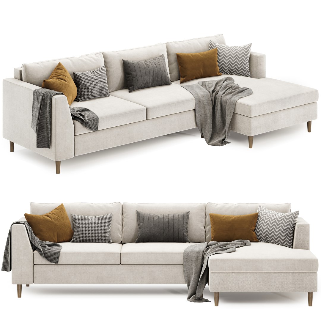 Avondale Sectional Sofa 3D - TurboSquid 2319412