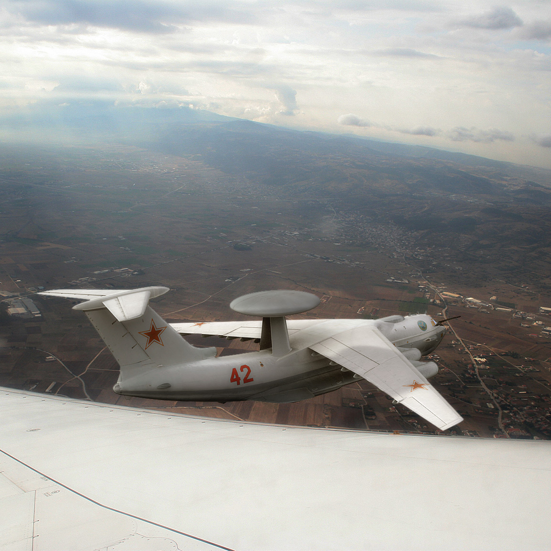 russian beriev a-50 aircraft 3d lwo