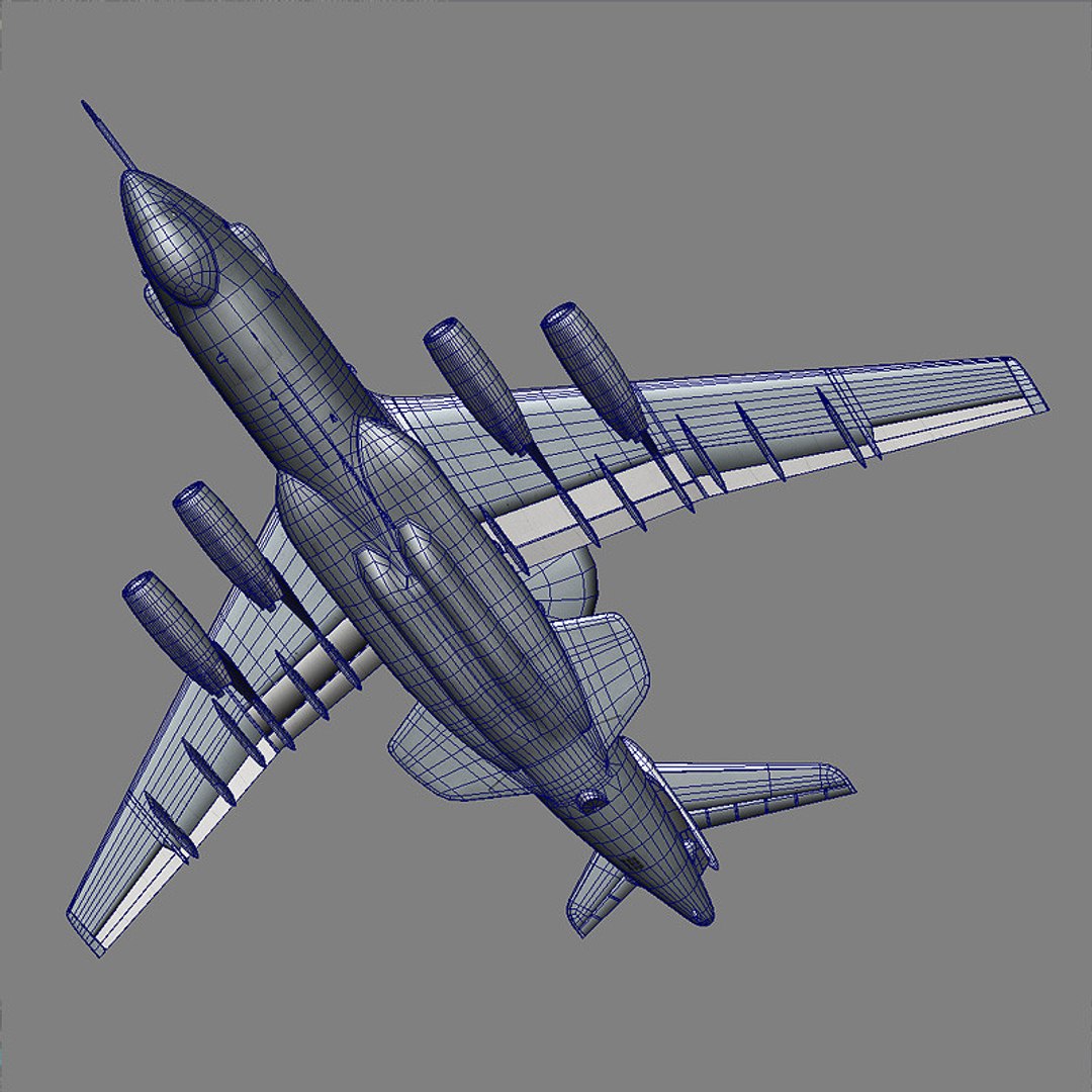 Russian Beriev A-50 Aircraft 3d Lwo