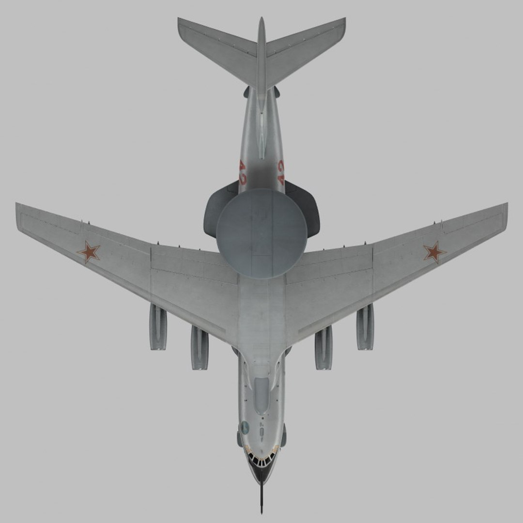 Russian Beriev A-50 Aircraft 3d Lwo