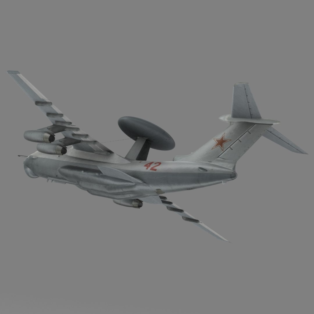 Russian Beriev A-50 Aircraft 3d Lwo