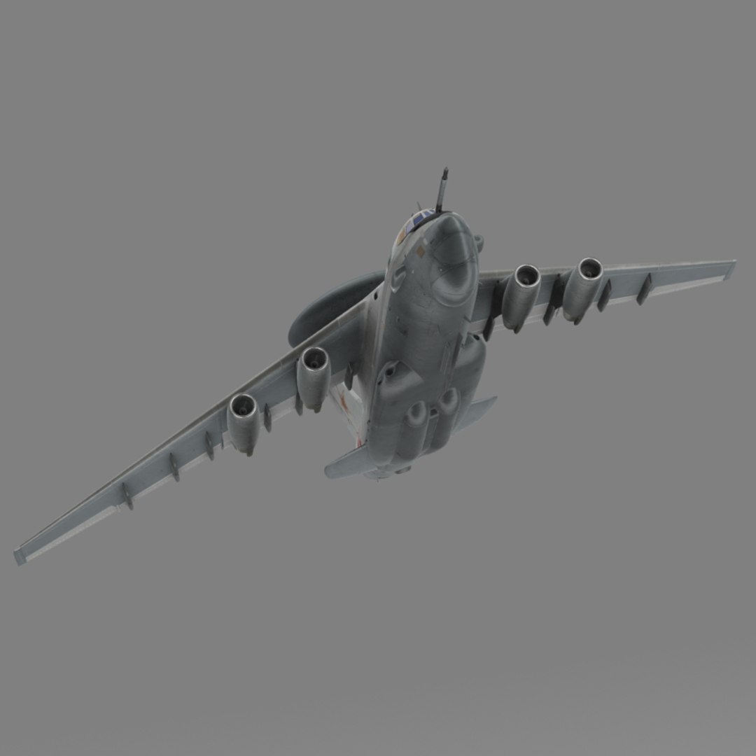Russian Beriev A-50 Aircraft 3d Lwo