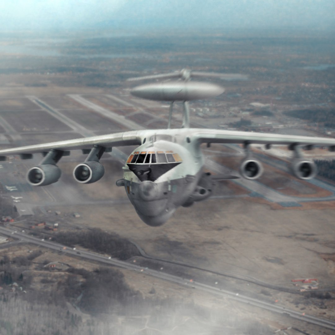 Russian Beriev A-50 Aircraft 3d Lwo