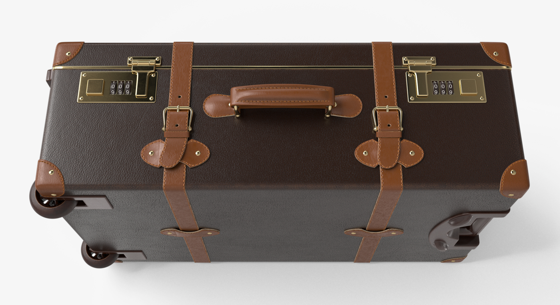 3D modern leather suitcase model - TurboSquid 1340586