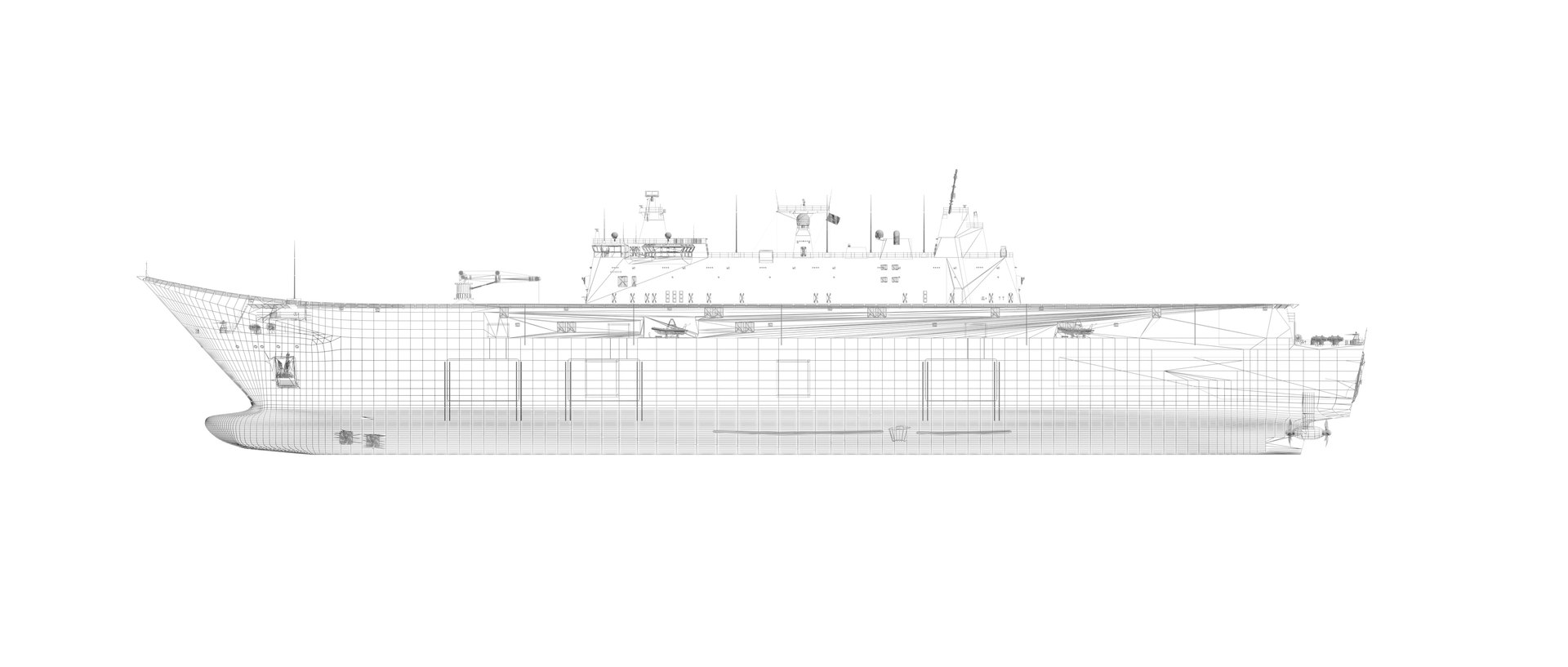 Canberra Class LHD - HMAS Canberra 3D Model - TurboSquid 2039341