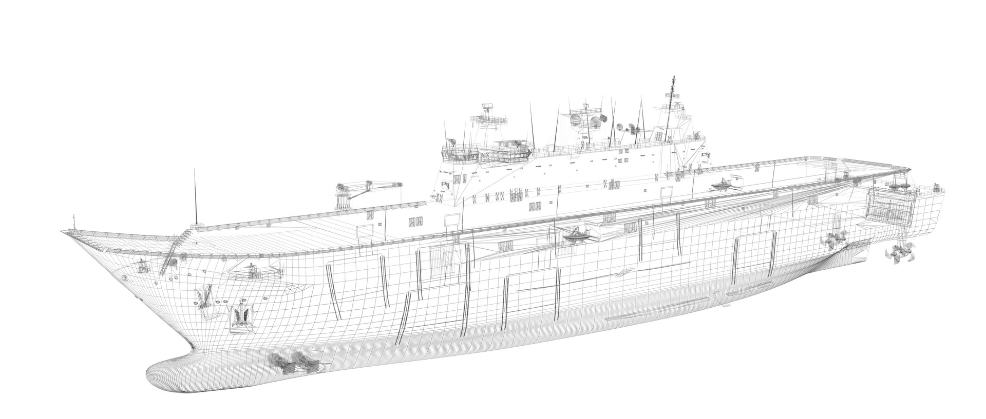 Canberra Class LHD - HMAS Canberra 3D Model - TurboSquid 2039341