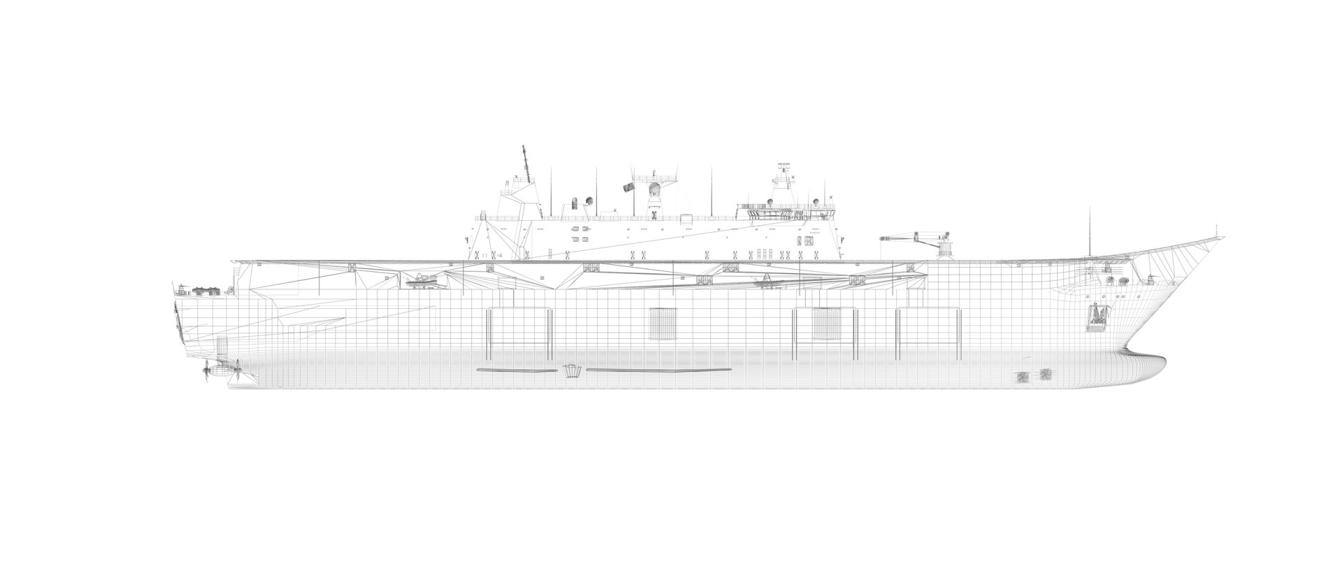 Canberra Class LHD - HMAS Canberra 3D Model - TurboSquid 2039341