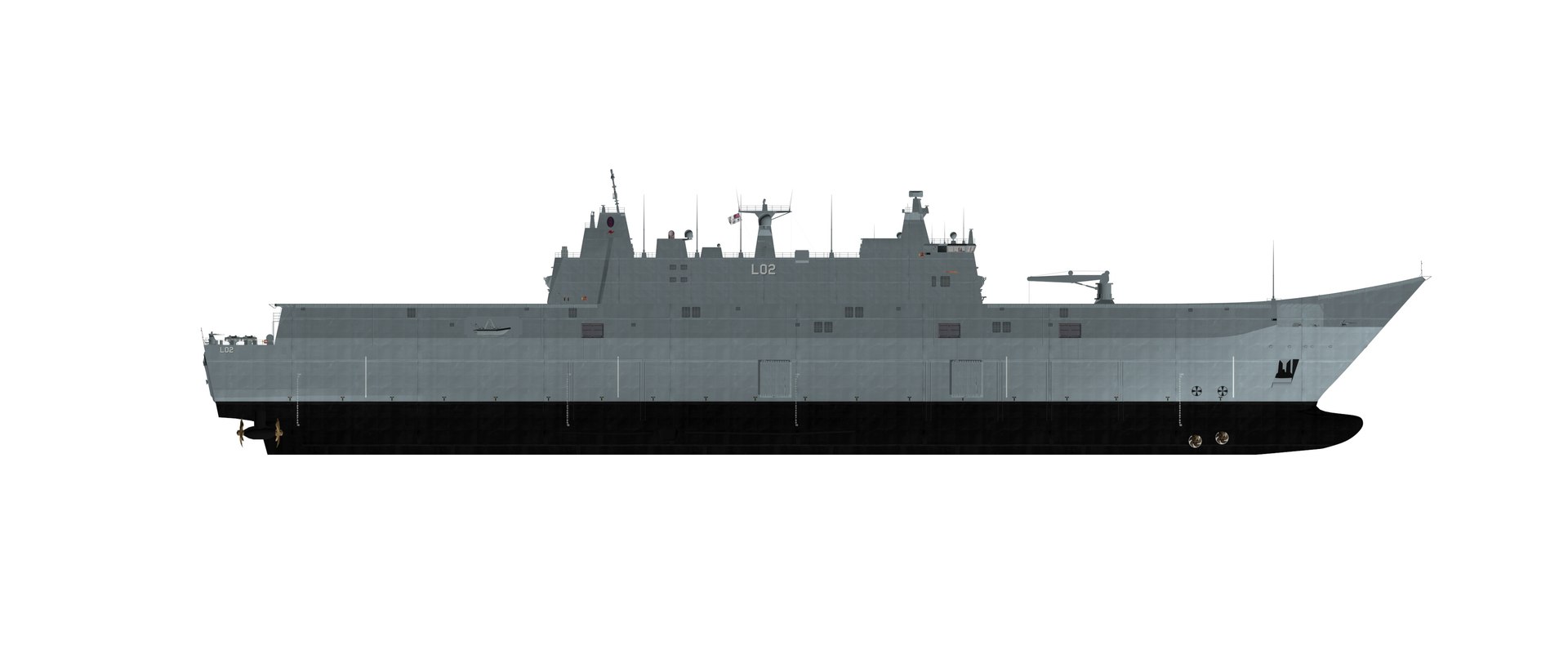 Canberra Class LHD - HMAS Canberra 3D Model - TurboSquid 2039341