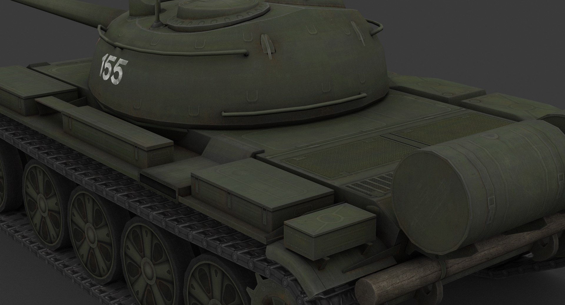 T-55a Medium Tank 3D Model - TurboSquid 1392536