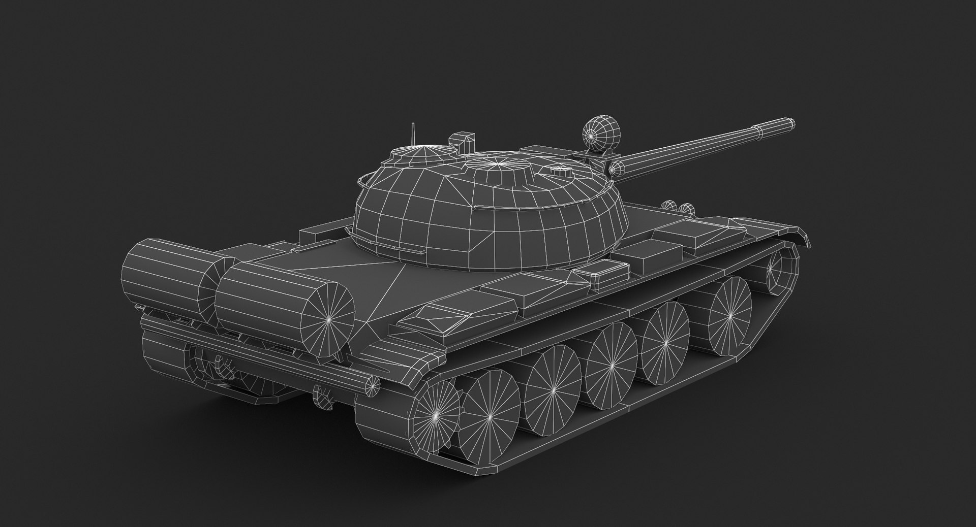 T-55a Medium Tank 3D Model - TurboSquid 1392536
