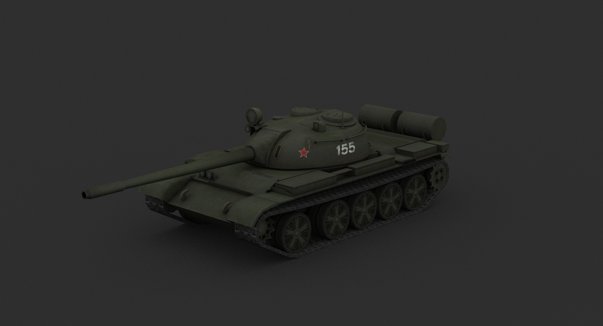 T-55a Medium Tank 3D Model - TurboSquid 1392536