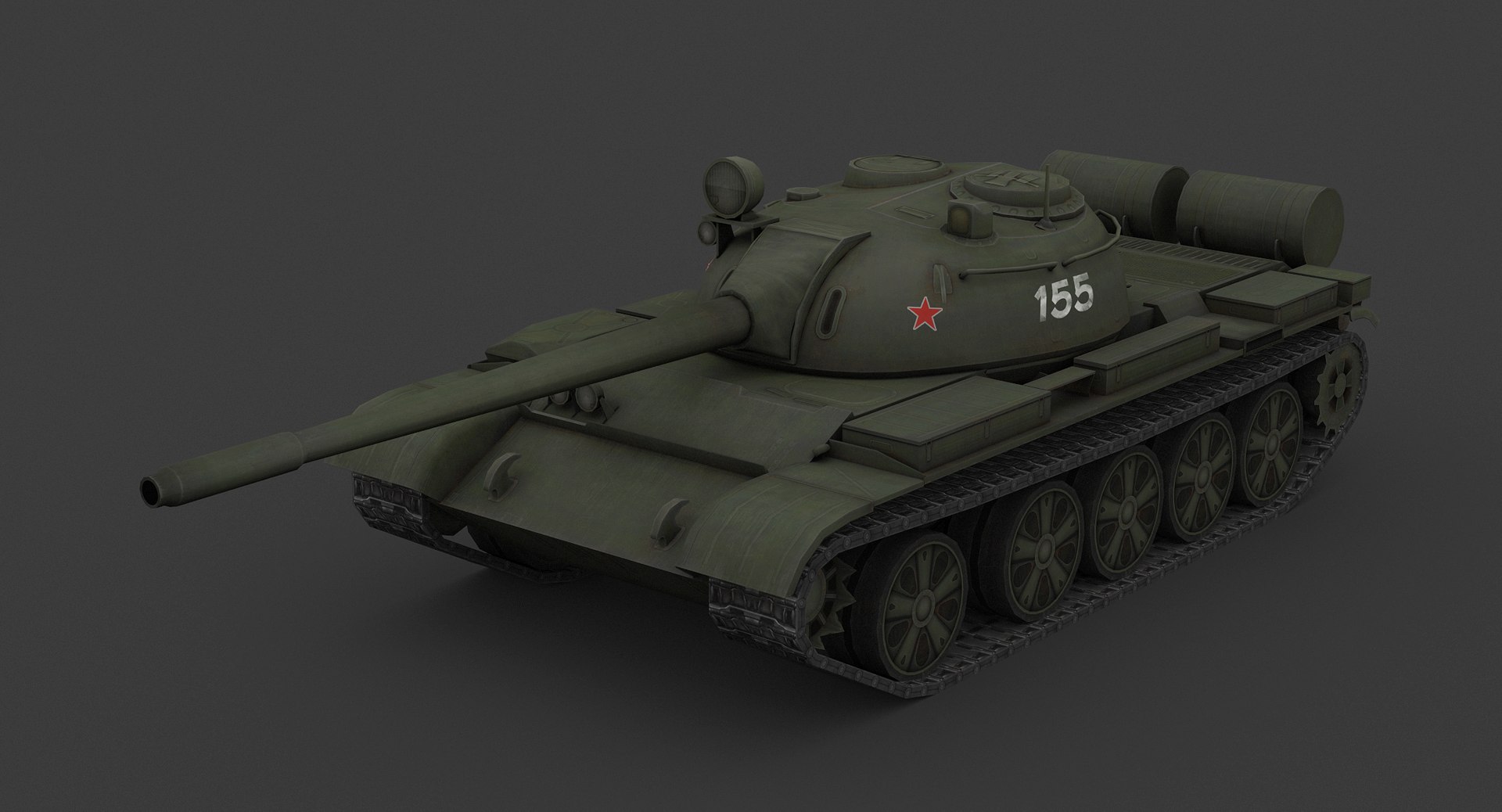 T-55a Medium Tank 3D Model - TurboSquid 1392536