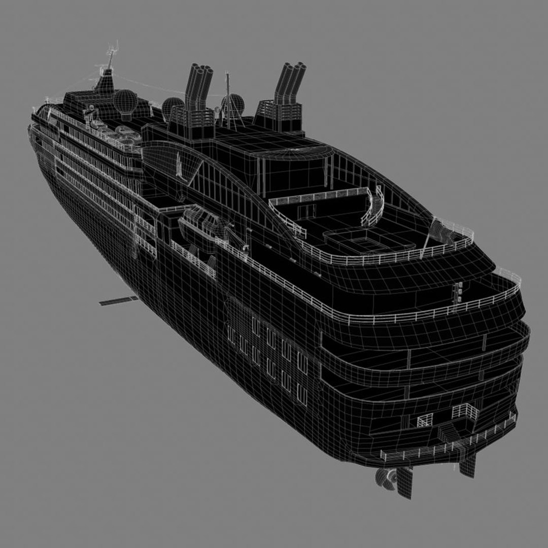 3d Model Arctic Cruise Ship Le