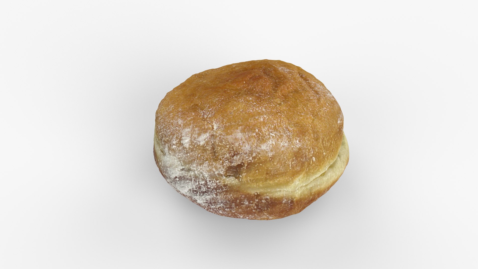 Photorealistic 3D Scan Of Jelly Donut Or German Jam Doughnut 3D Model ...