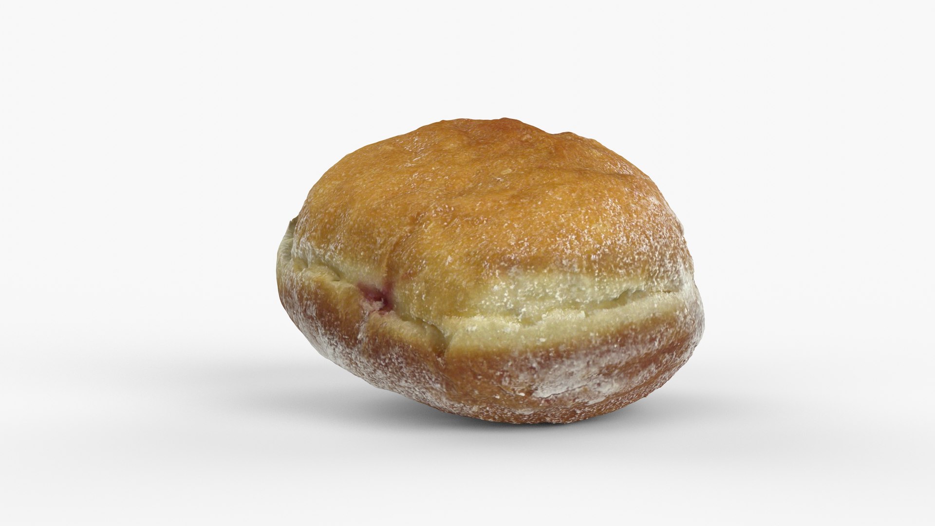 Photorealistic 3D Scan Of Jelly Donut Or German Jam Doughnut 3D Model ...