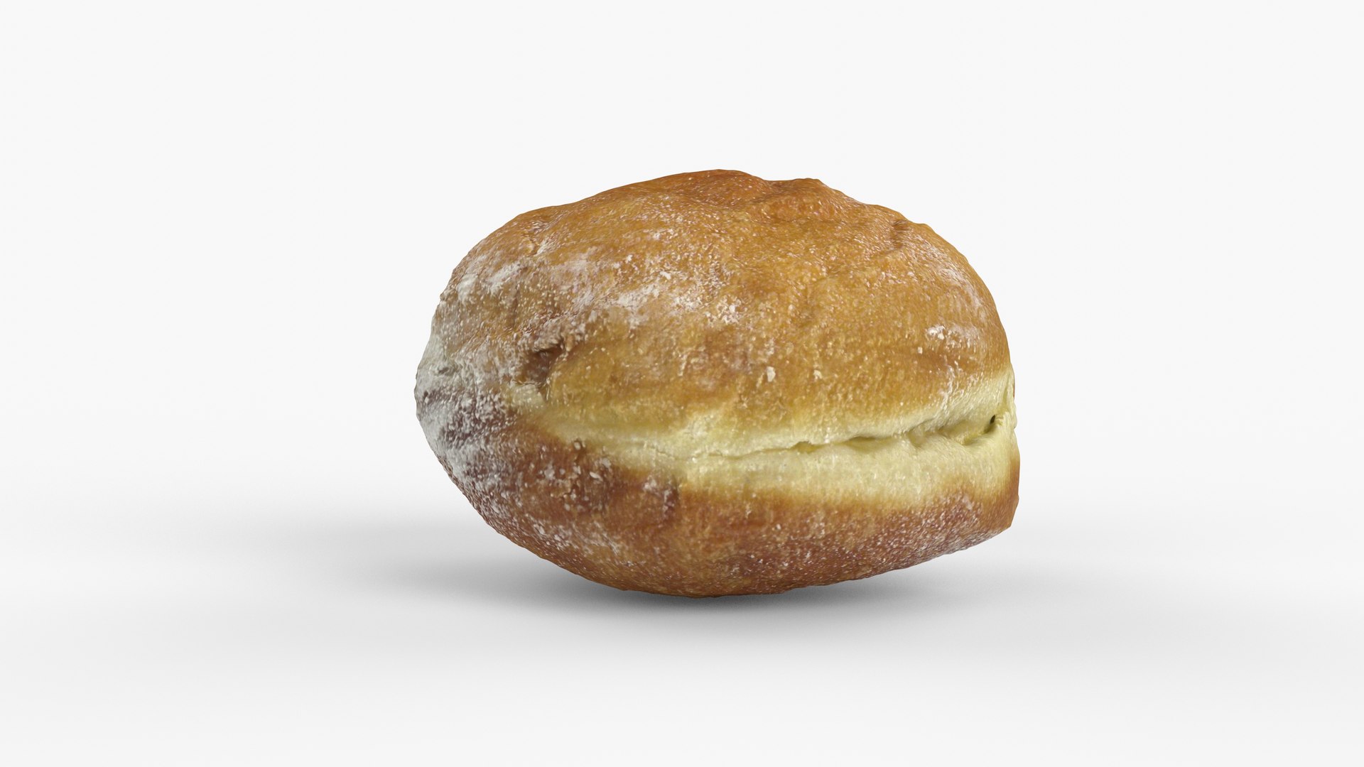 Photorealistic 3D Scan Of Jelly Donut Or German Jam Doughnut 3D Model ...