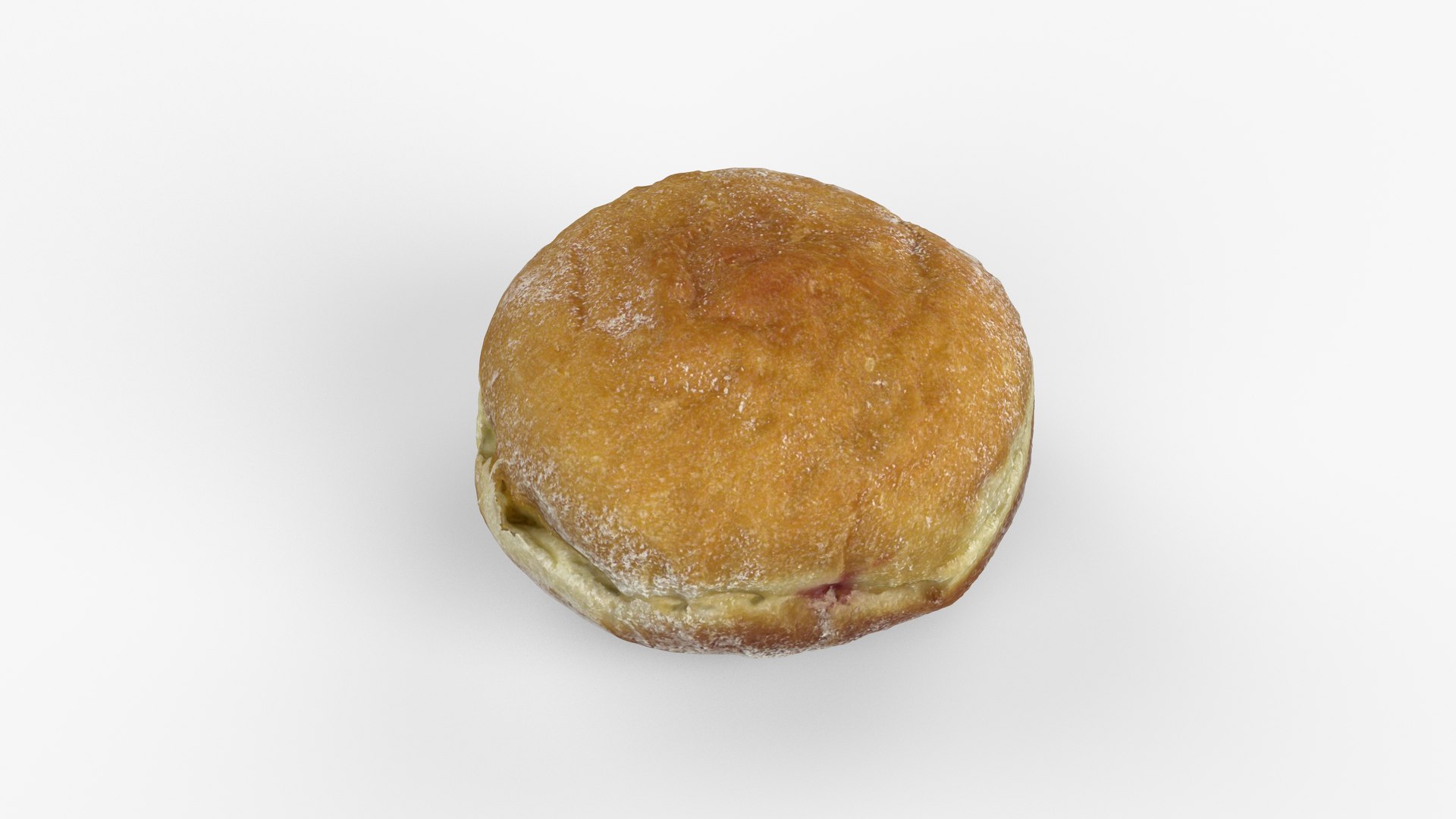 Photorealistic 3D Scan Of Jelly Donut Or German Jam Doughnut 3D Model ...