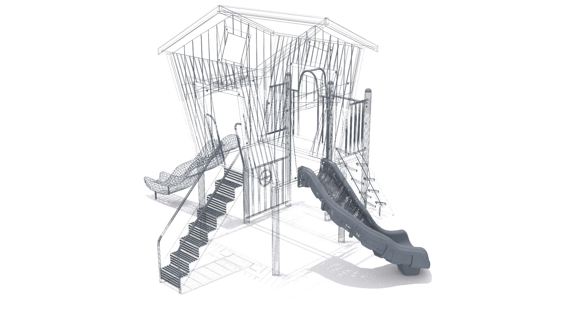 Playground Playhouse 3D Model - TurboSquid 1810938