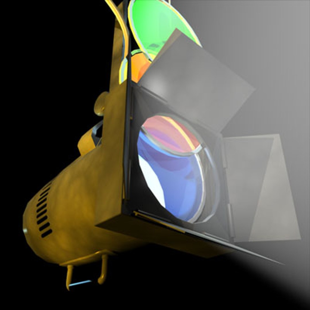 3d stage light 01 model
