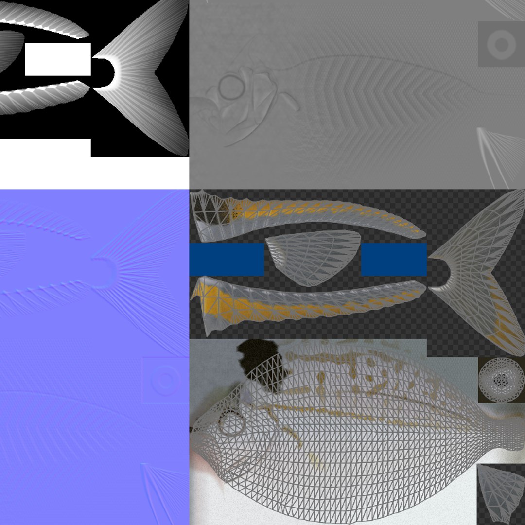 Nuchequula Nuchalis Swimming 3d Model