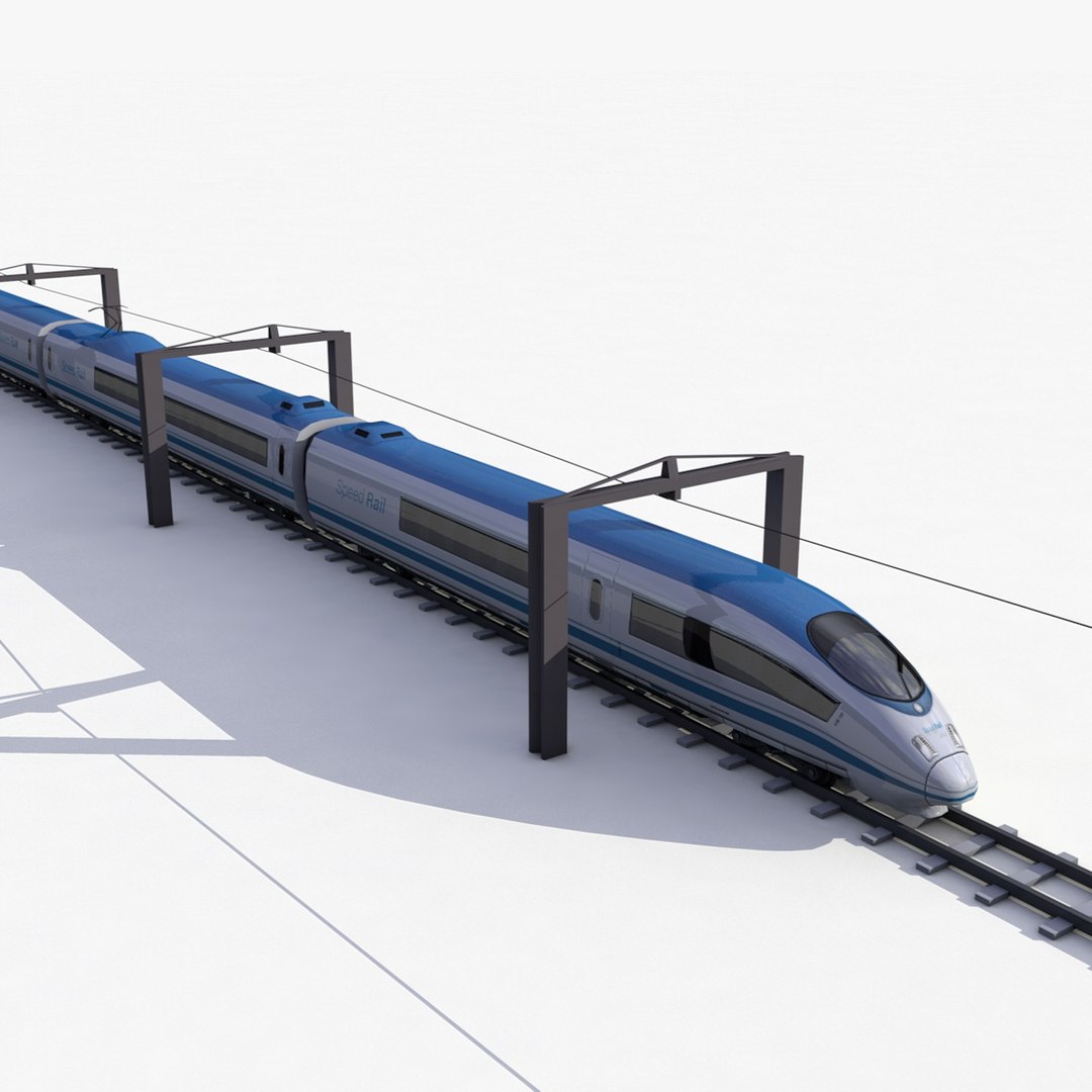 speed train - 3d model