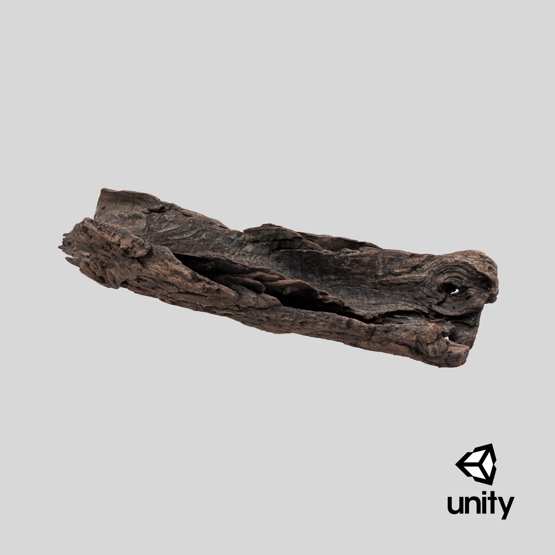 3D Broken Tree Bark Piece 02 Model - TurboSquid 2217738