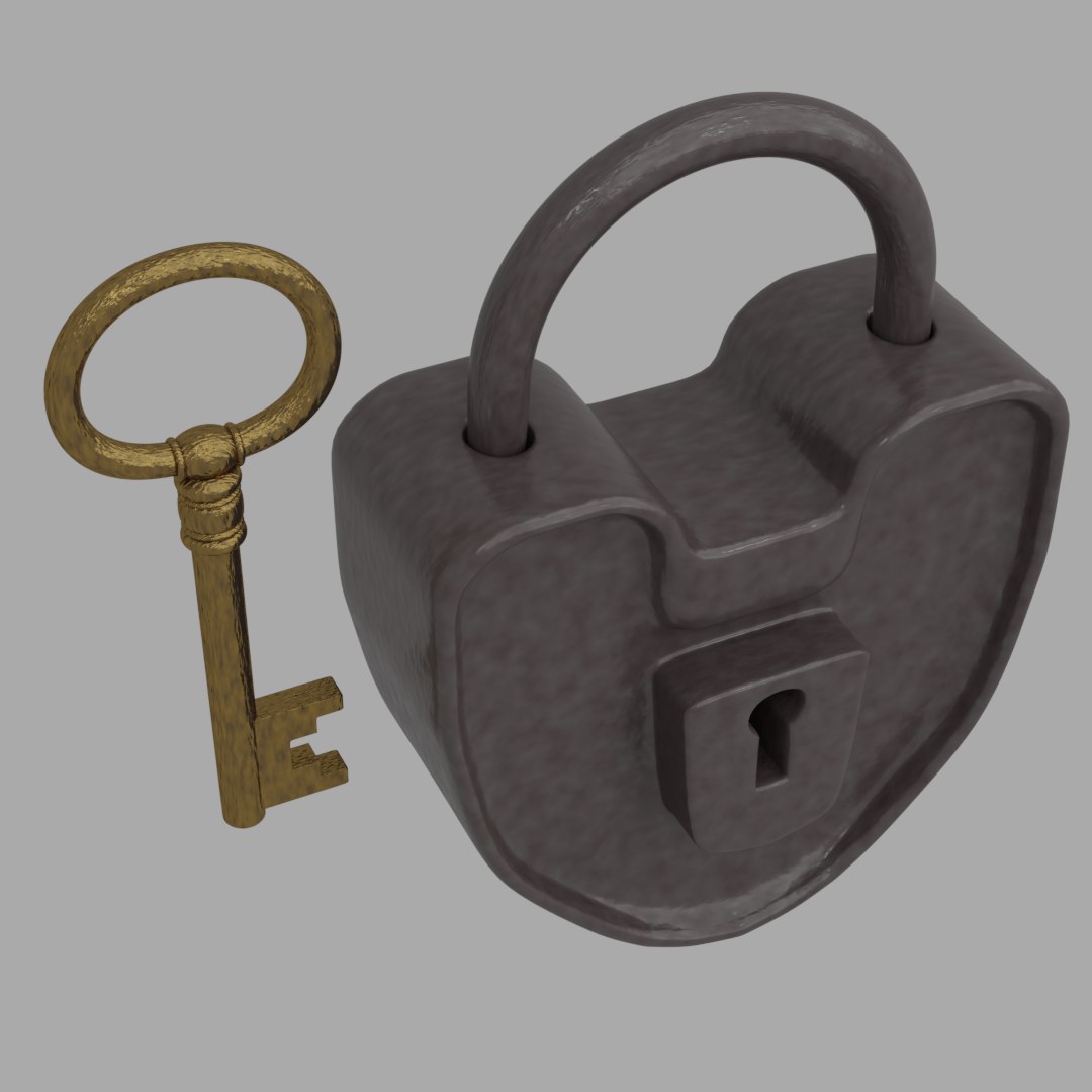 3D Key Padlock Lock Model - TurboSquid 1255984