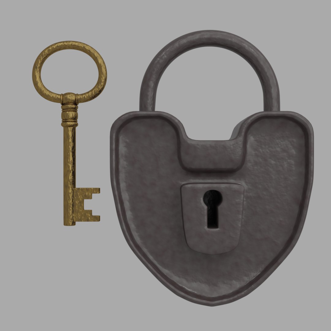 3D Key Padlock Lock Model - TurboSquid 1255984