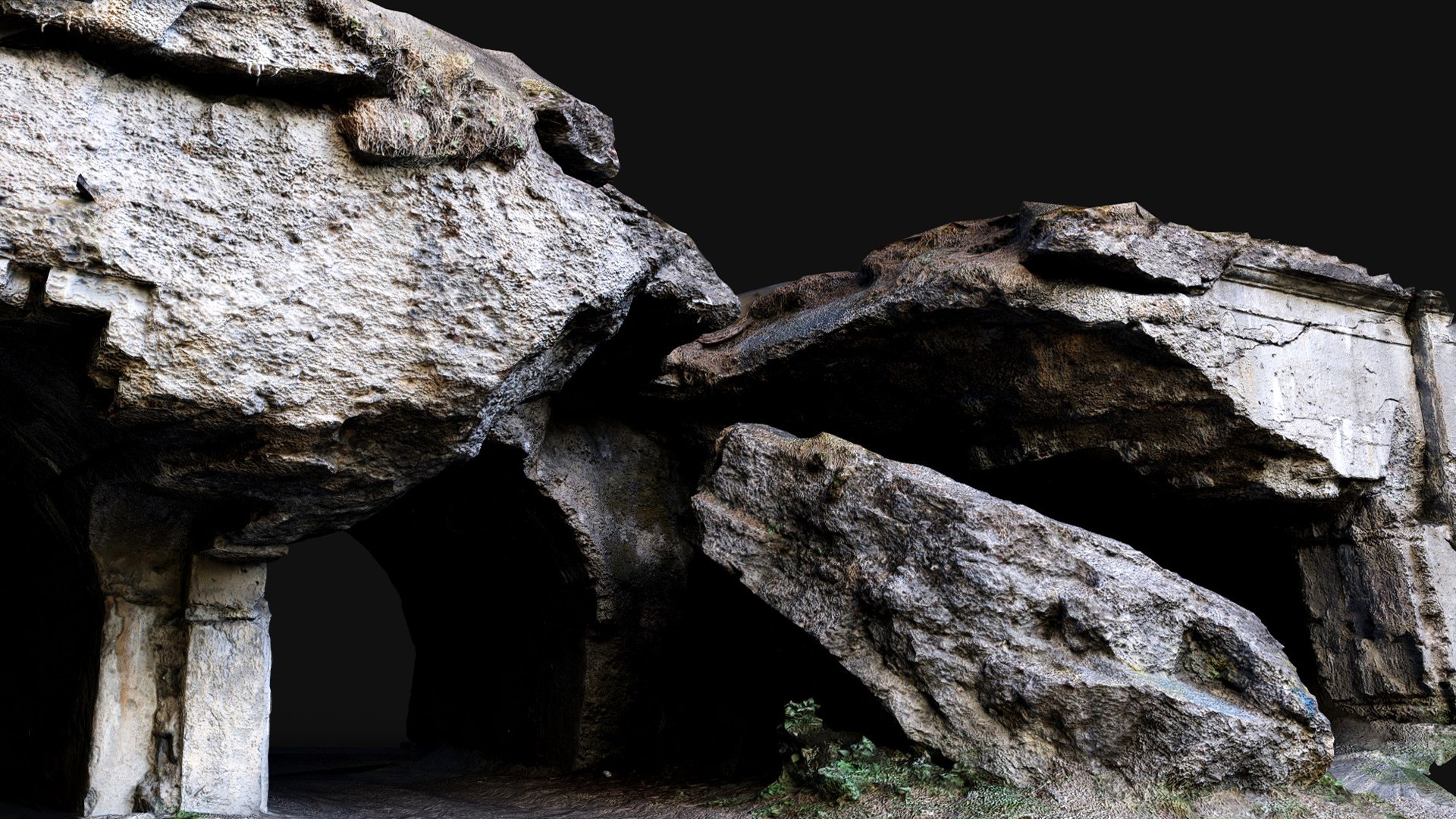 3D Destroyed Ww2 Bunker Front Wall Concrete Part2 Photogrammetry ...