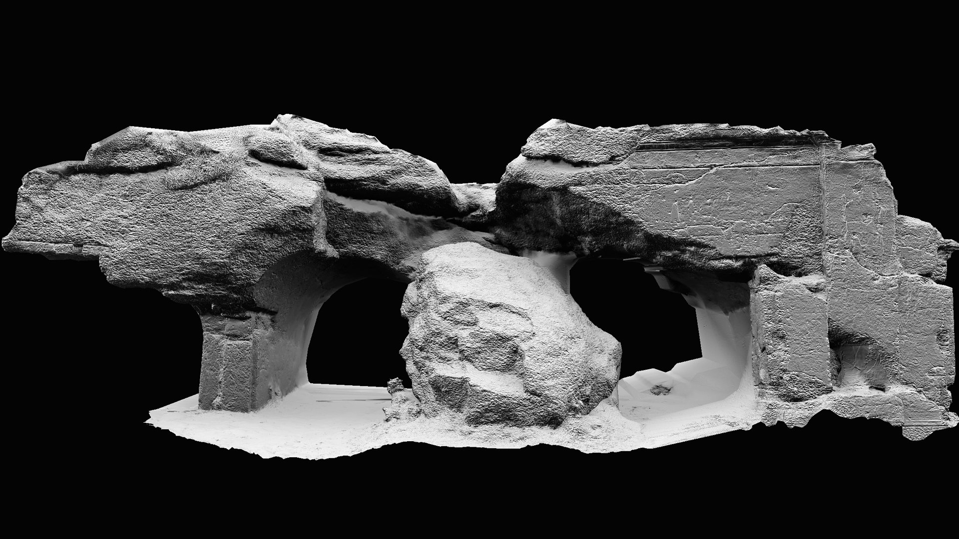 3D Destroyed Ww2 Bunker Front Wall Concrete Part2 Photogrammetry ...