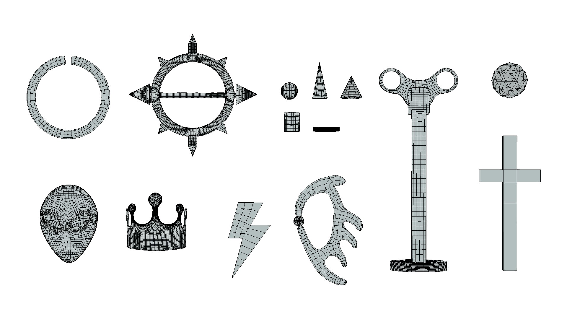 3D Piercing Mega Pack - 100 Pieces In 1 Model - TurboSquid 2132262