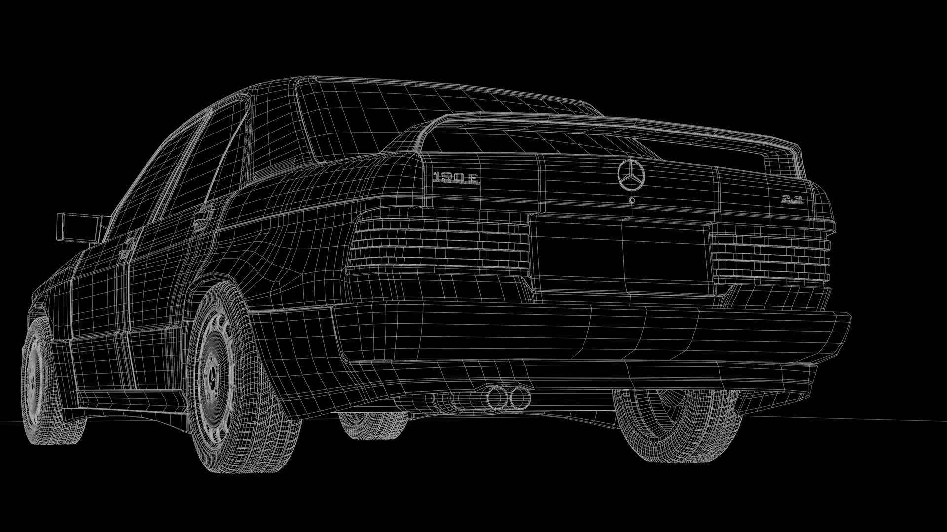 Mercedes 190e 3D Model - TurboSquid 2000063
