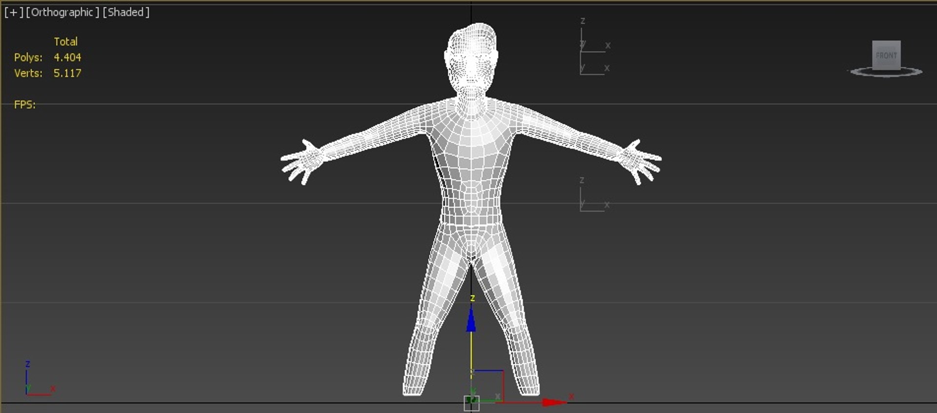 male character great topology 3d model