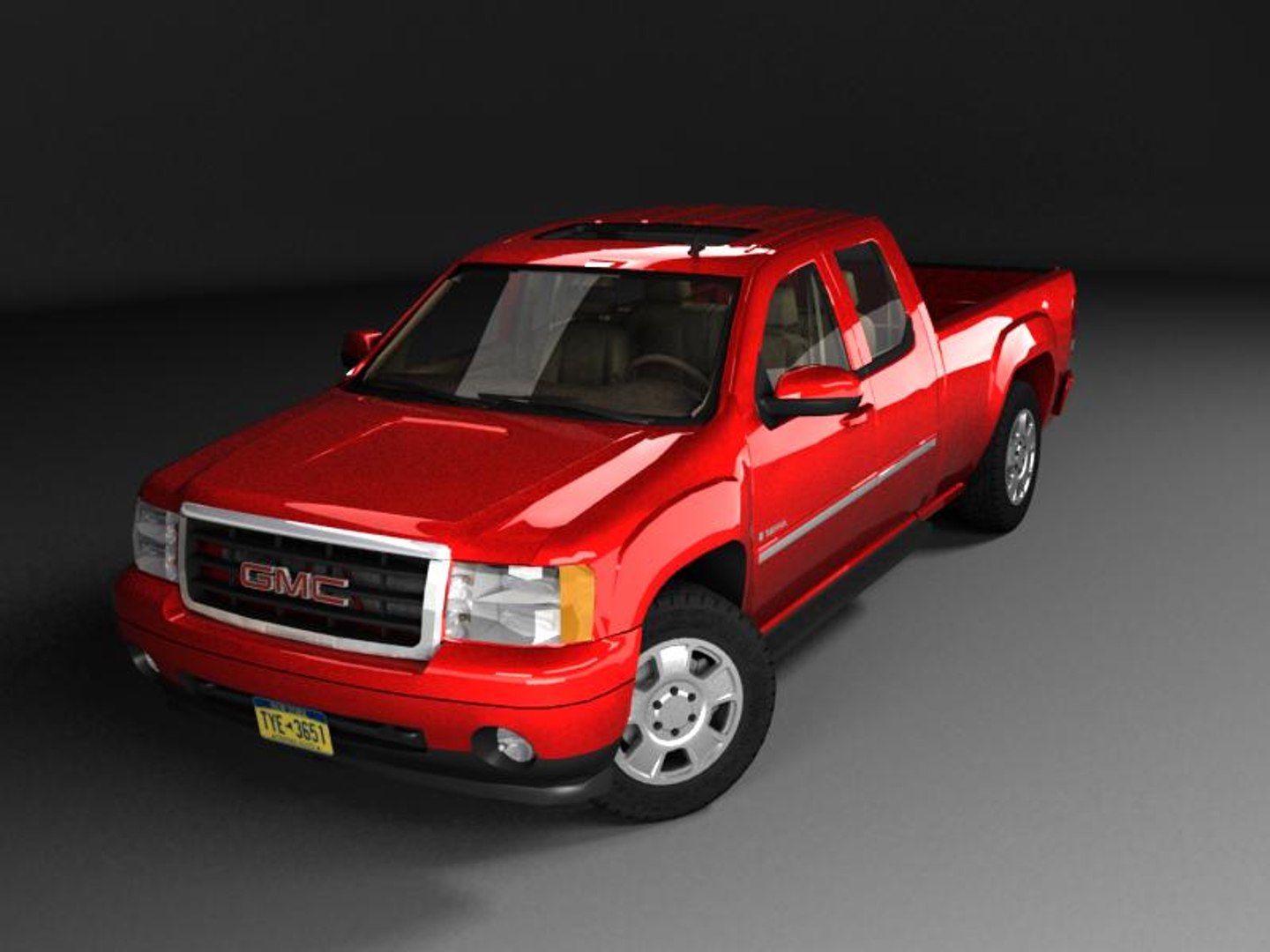 3d Model Gmc Sierra Extcab Gmt900