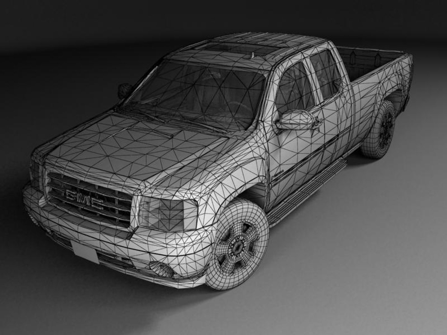 3d Model Gmc Sierra Extcab Gmt900