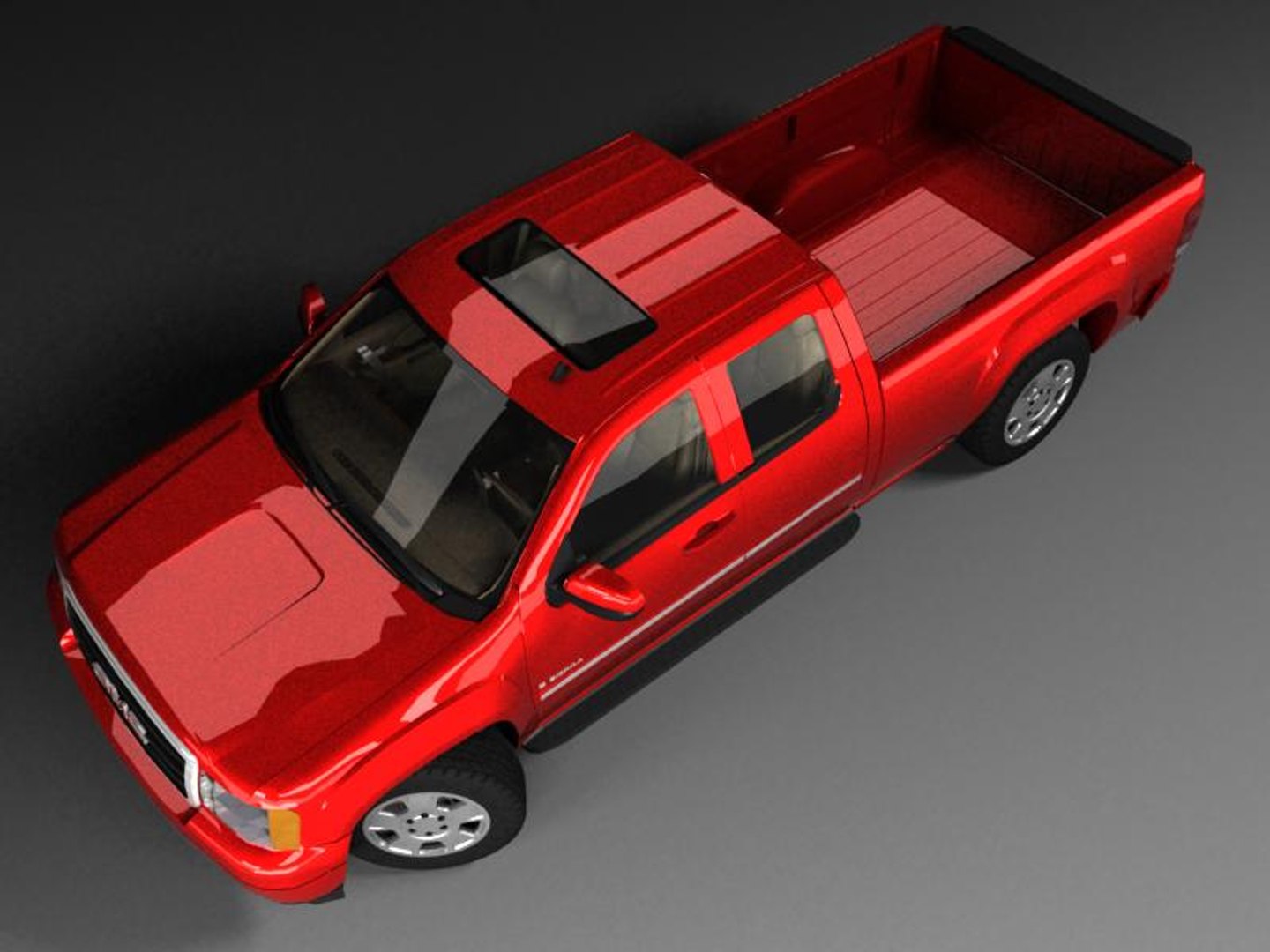 3d Model Gmc Sierra Extcab Gmt900