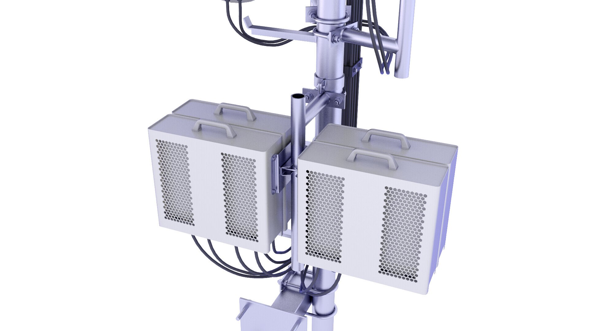 GSM Antenna 13 And Base Station Box SET 3D - TurboSquid 2399595