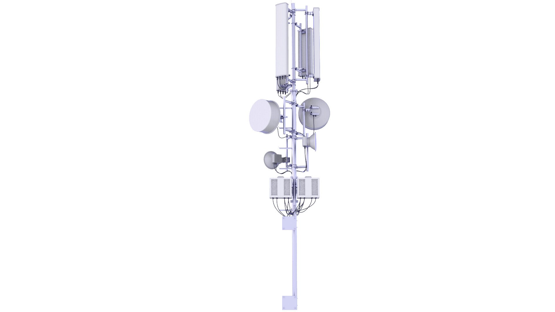 GSM Antenna 13 And Base Station Box SET 3D - TurboSquid 2399595