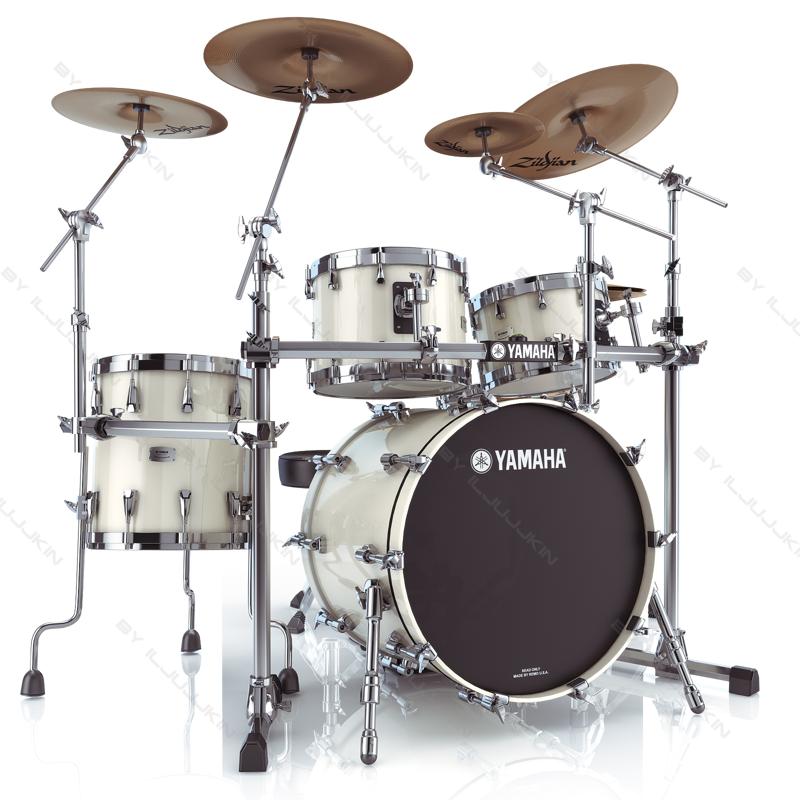 3d max acoustic drum sets yamaha