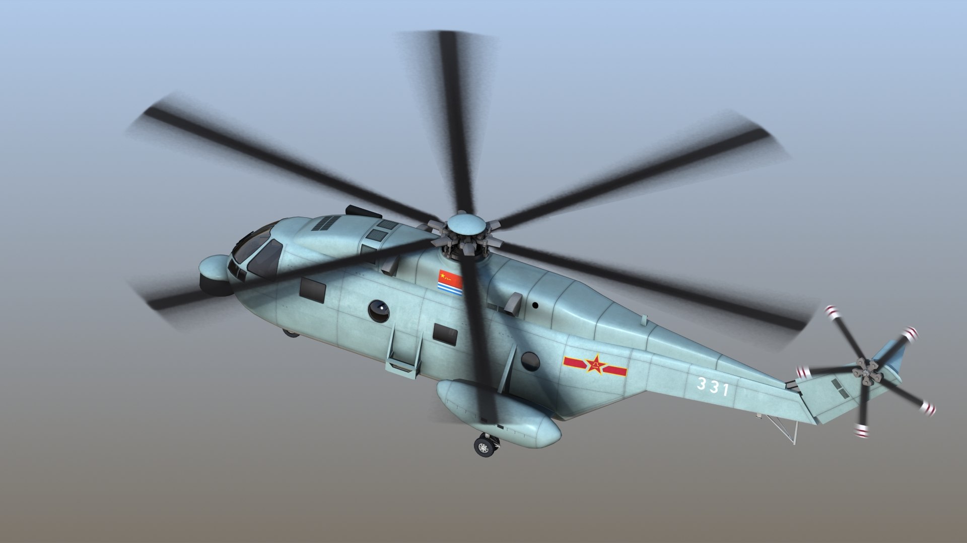 3D z-18f asw helicopter - TurboSquid 1563644