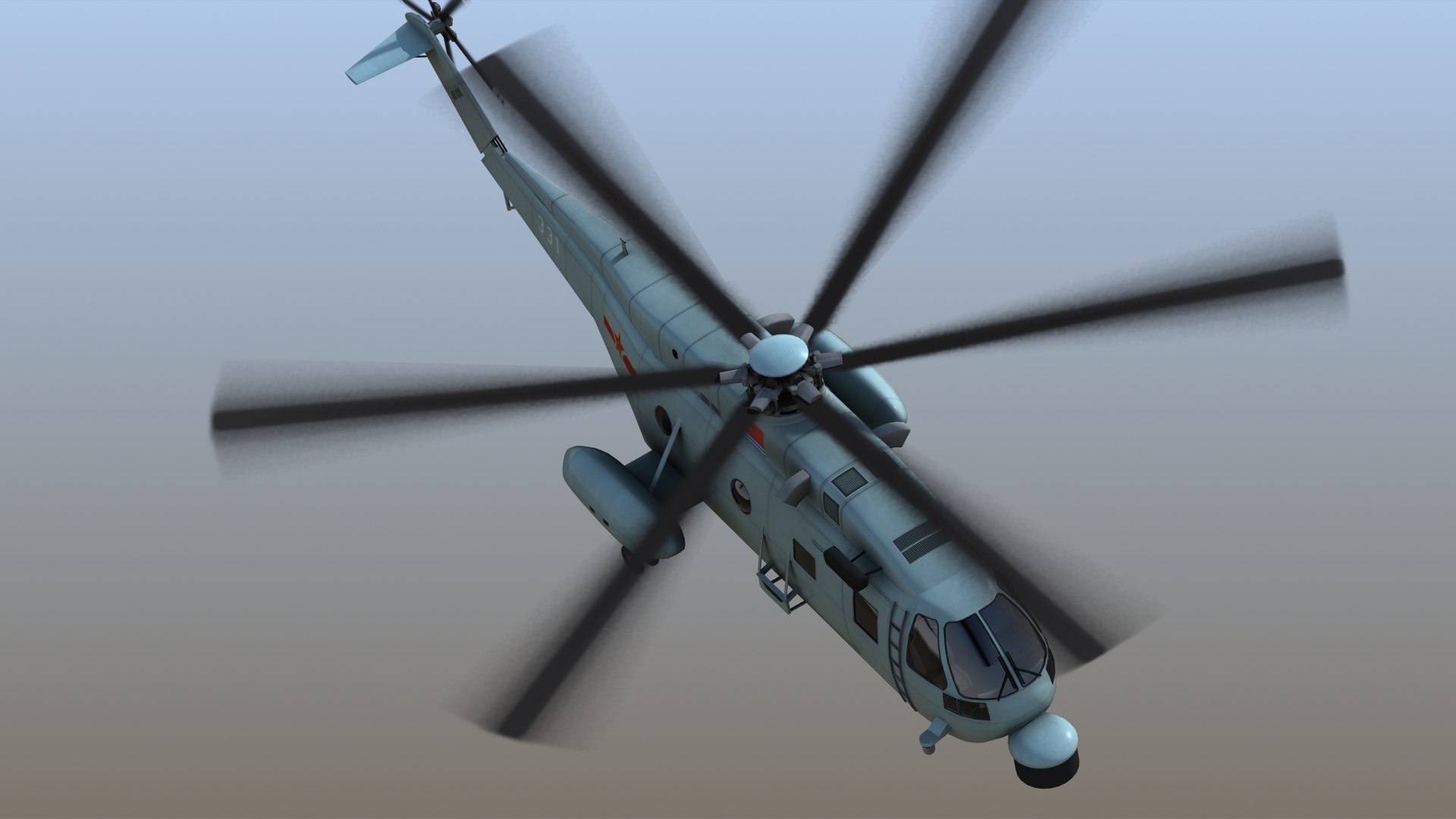 3D z-18f asw helicopter - TurboSquid 1563644