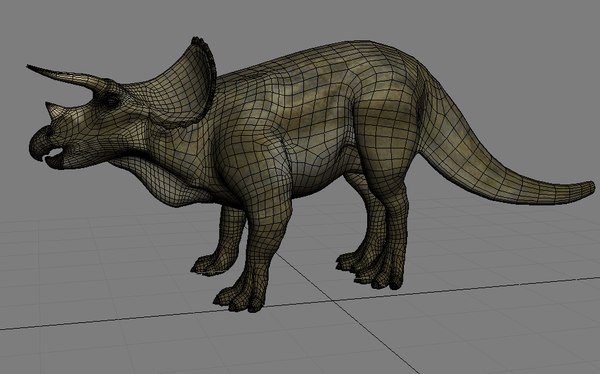 realistic triceratops 3d model