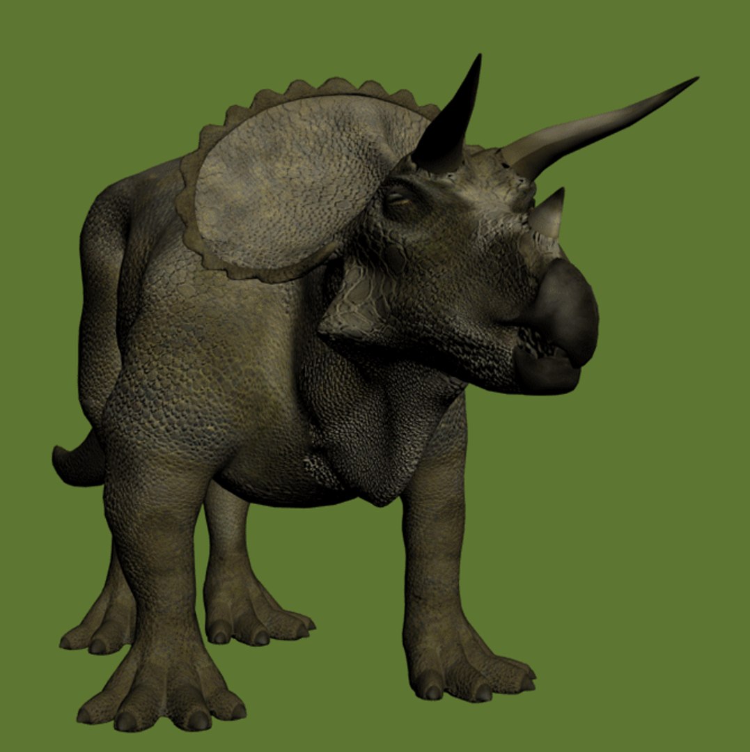 realistic triceratops 3d model