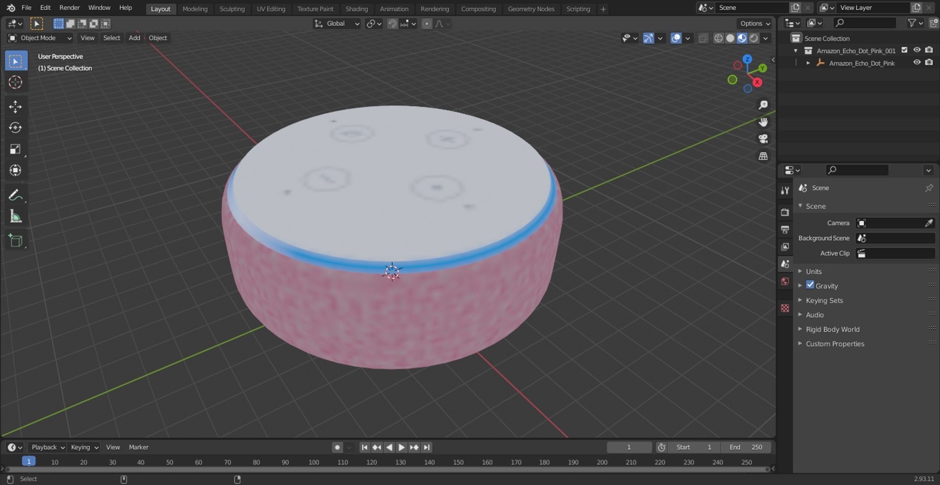 Amazon Echo Dot Pink 3D Model - TurboSquid 1998666