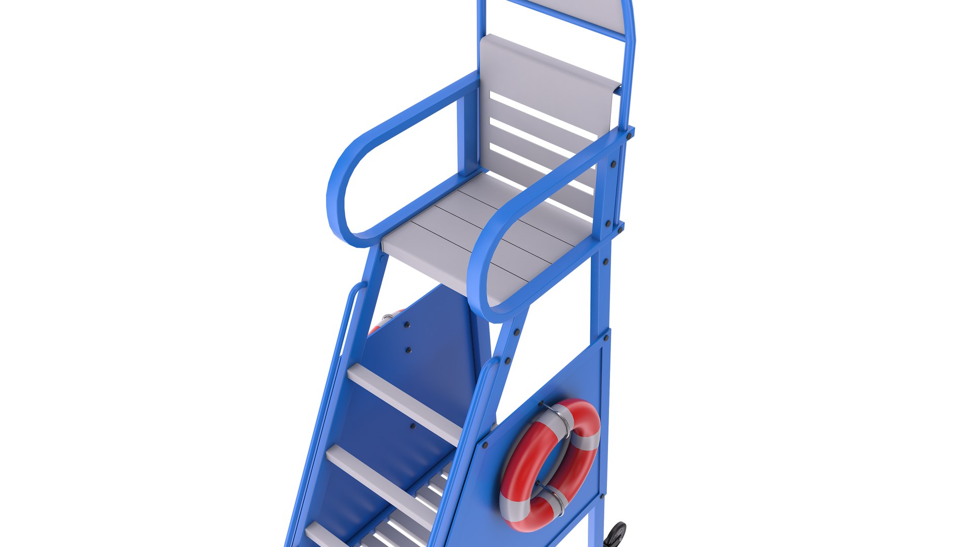 3D Lifeguard Station And Lifeguard Chair - TurboSquid 2096712